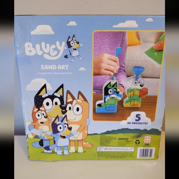 safe ink | Other | Bluey The Dog And Friends Sand Art Create Your Own ...